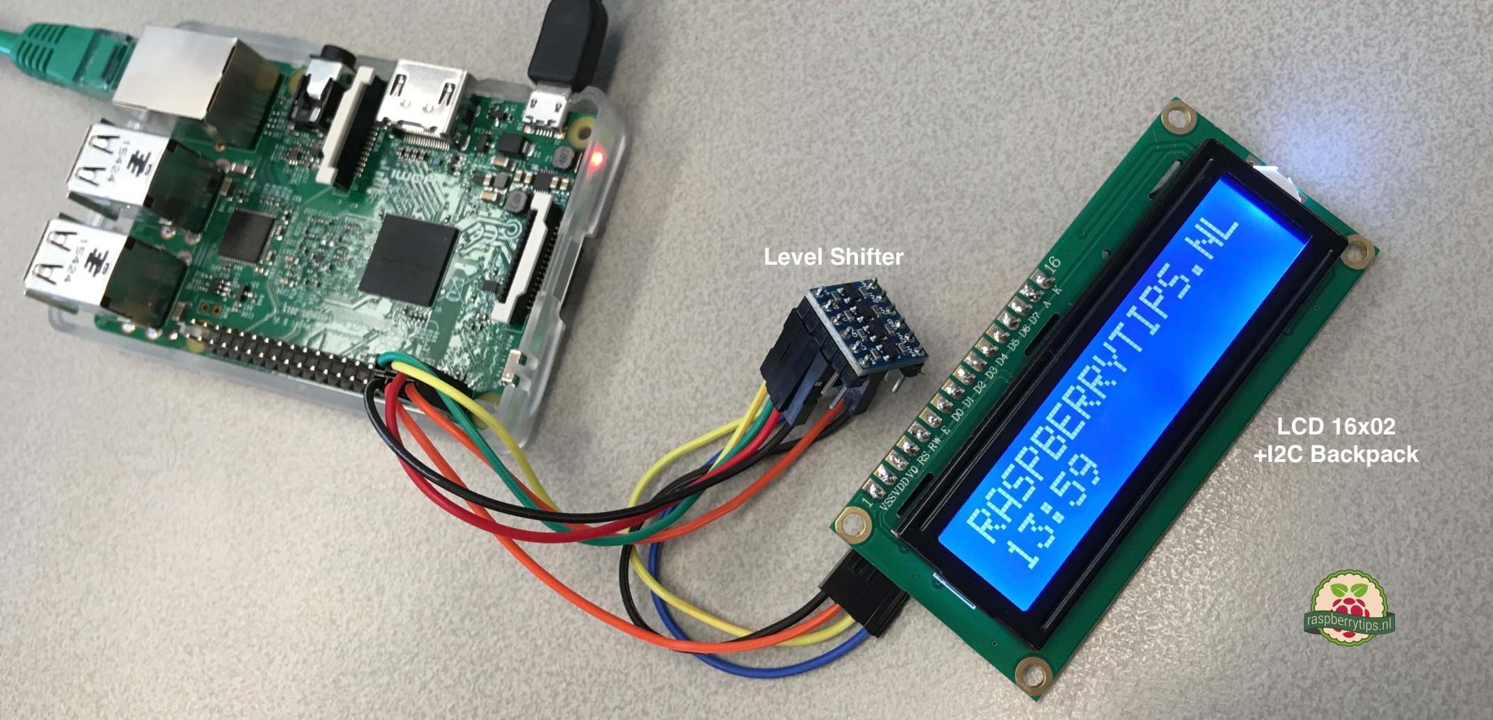 Een I2C LCD scherm aansturen met een Raspberry Pi