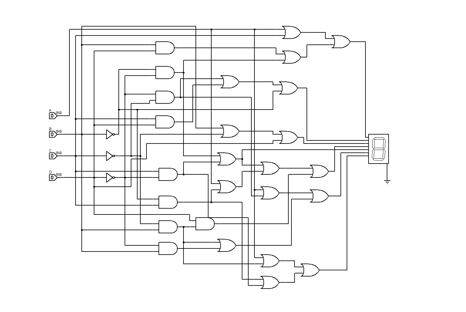 Circuit Diagram For Bcd To 7 Segment Decoder