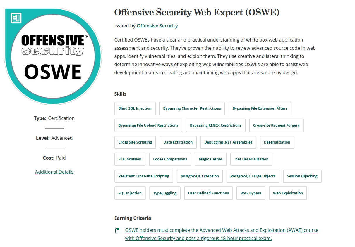 Just Another Awae Web 300 Oswe Guide In 2021 Rayhan0x01 S Blog
