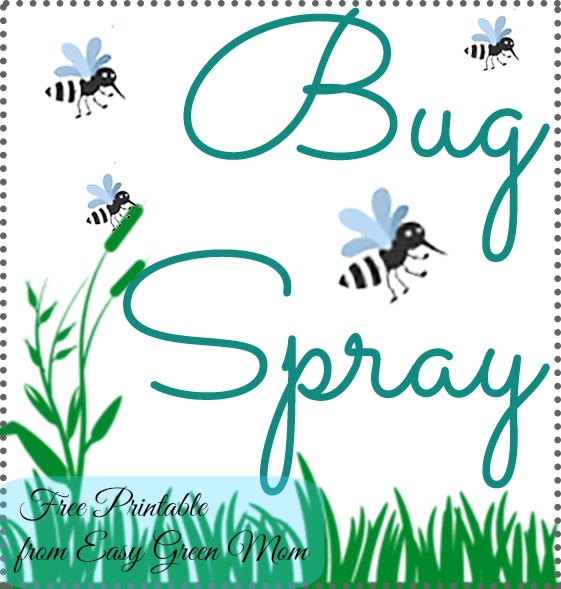 Homemade Bug Spray Labels Free Printable - Rays of Bliss