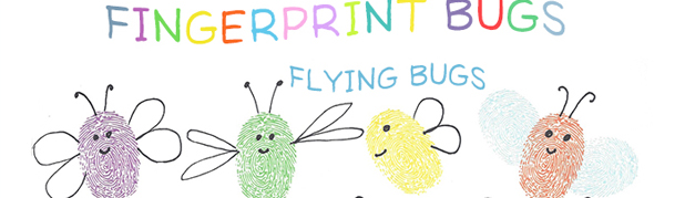 Bugs Fingerprint Art Free Printable Guide Kids Art Project