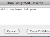 Postgresql Drop Function