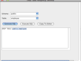 Postgresql Drop Table