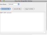 Postgresql Drop User