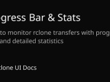Progress Bar Stats Rclone Cli