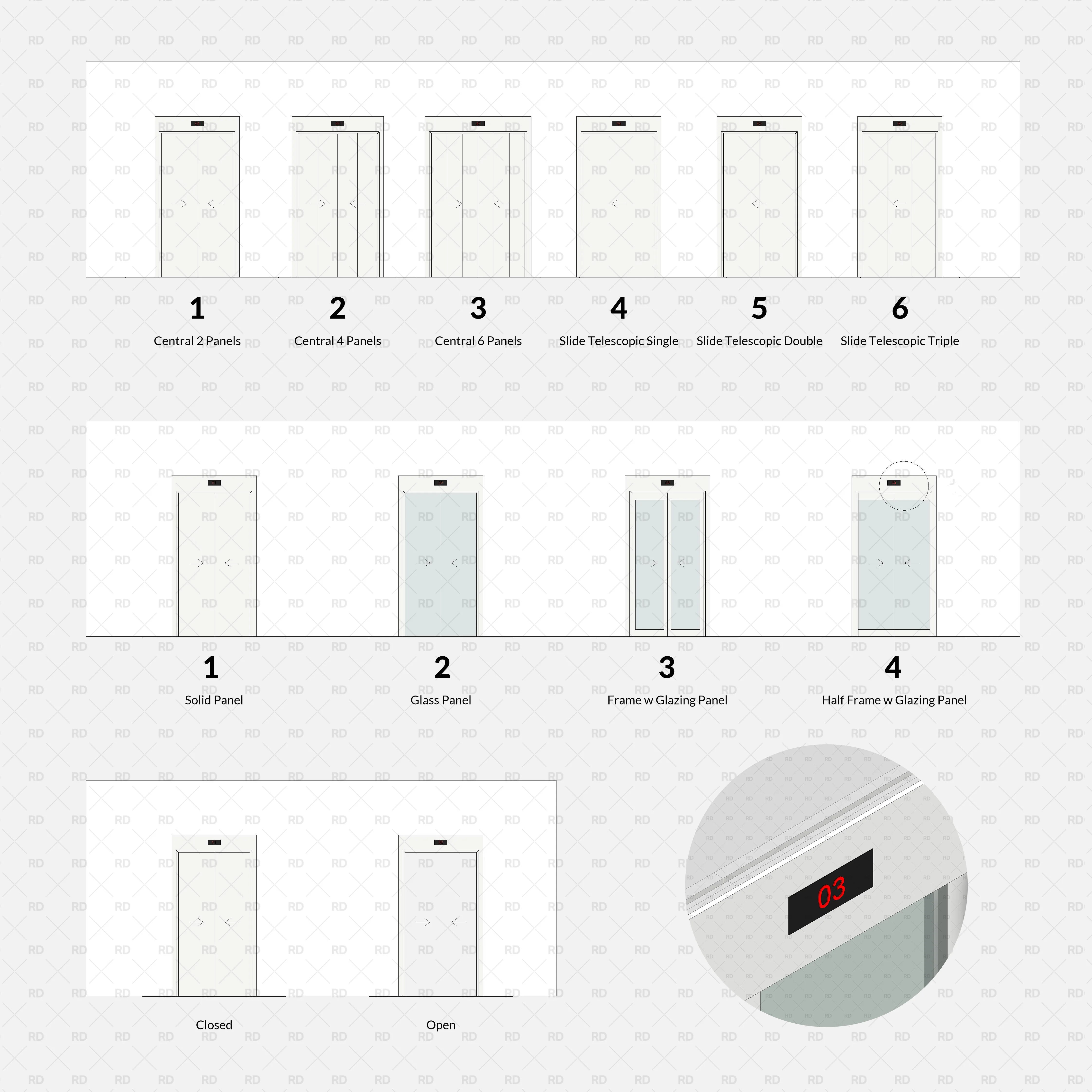 Download Revit Elevator And Elevator Door Families Rd Studio