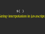 How To Interpolate The Strings In Javascript Reactgo