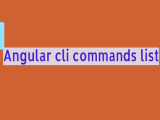 Angular Cli Commands List Reactgo