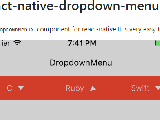 React Native Dropdown Menu