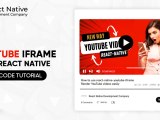 React Native Youtube Iframe Simple Code Tutorial React Native
