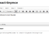 React Tinymce Component Reactscript
