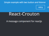 A Message Component For Reactjs React Crouton Reactscript