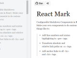 Configurable Markdown Components In React React Mark Reactscript