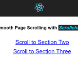 React Smooth Scroll Component Scrollchor Reactscript
