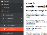 Material Design Style Menu Component React Metismenu Reactscript