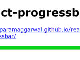 Basic Progress Bar Component For React Reactscript