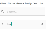 React Native Material Design Searchbar Reactscript