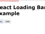 Slim React Loading Bar Component Reactscript