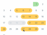 Customizable React Native Calendar Components Reactscript