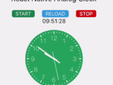 React Native Analog Clock Reactscript