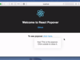 React Simple Popover Component Reactscript