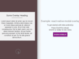 React Native Modal Overlay Component Reactscript