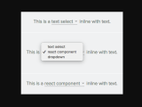 React Inline Text Select Component Reactscript