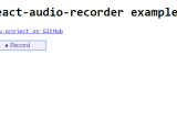Audio Recorder Component For React Reactscript
