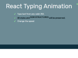 Full Featured Typing Animation For React Reactscript