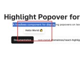 Custom Text Selection Popovers React Highlight Popover Reactscript
