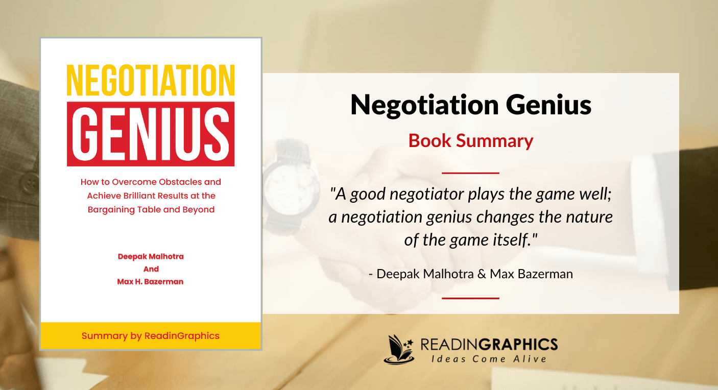 Book Summary - Negotiation Genius (Malhotra and Bazerman)