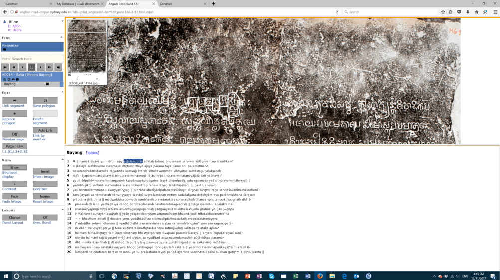 Angkor Sanskrit Inscriptions – READ Workbench