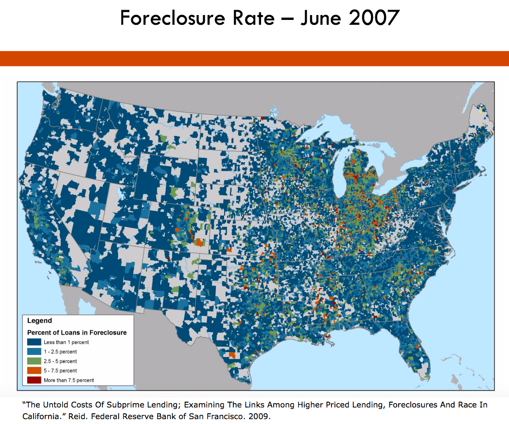 Foreclosure Maps 2007 and 2009 - Real Estate Decoded