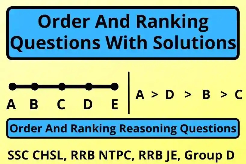 Order And Ranking Questions With Solutions order-and-ranking-questions-with-solutions