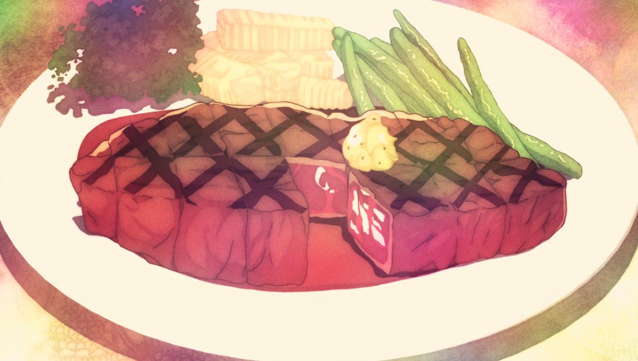 Anime Food Steak
