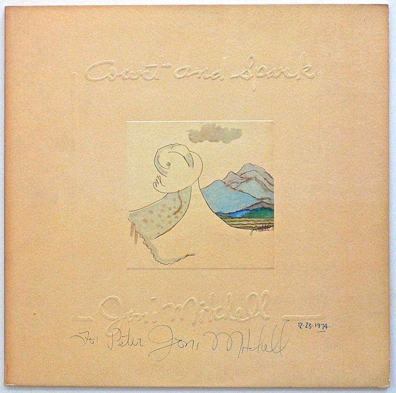 Joni Mitchell – Autographed “Court and Spark” LP