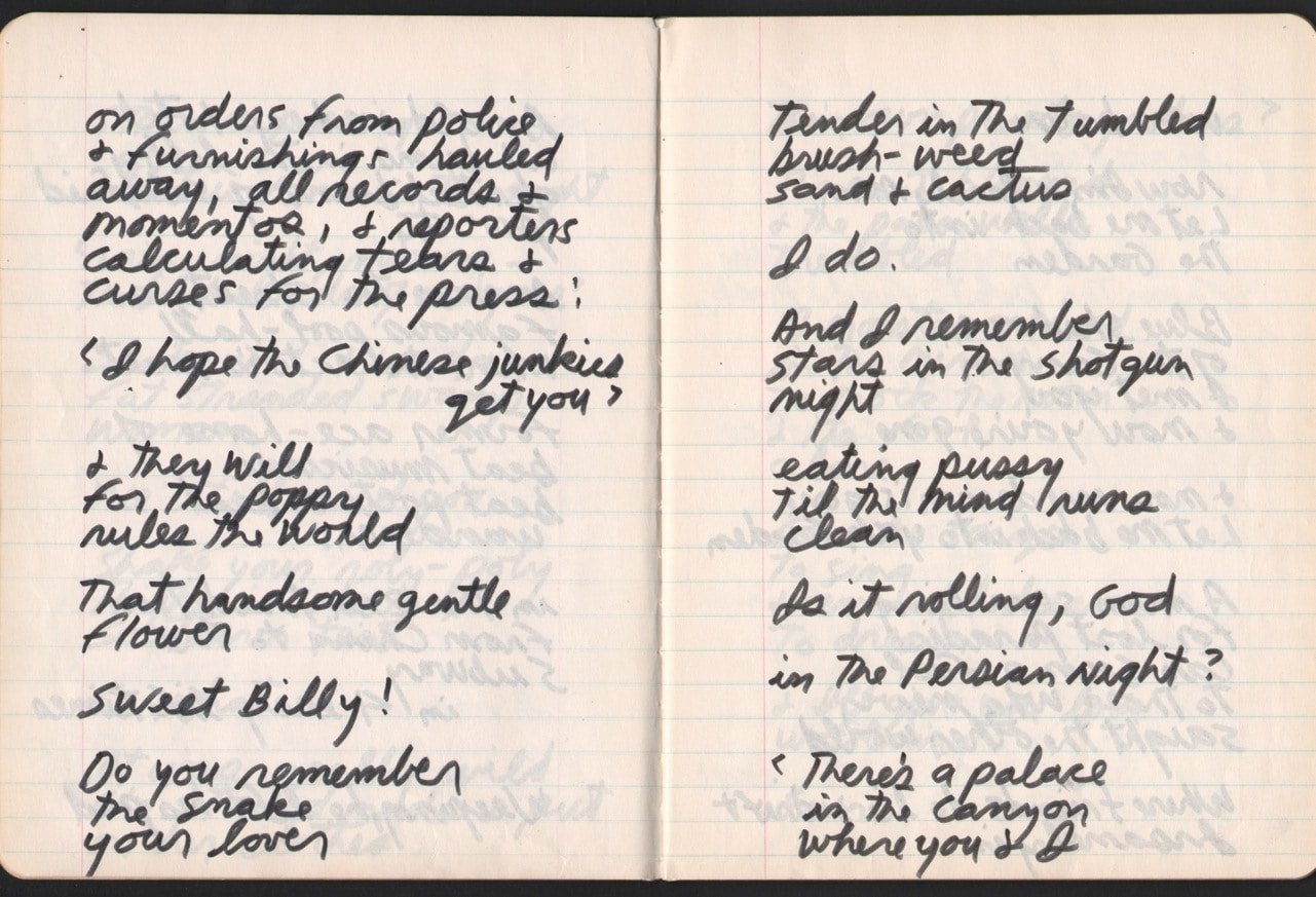 Jim Morrison – 1971 “Paris Journal” Manuscript / Notebook, With Letters ...