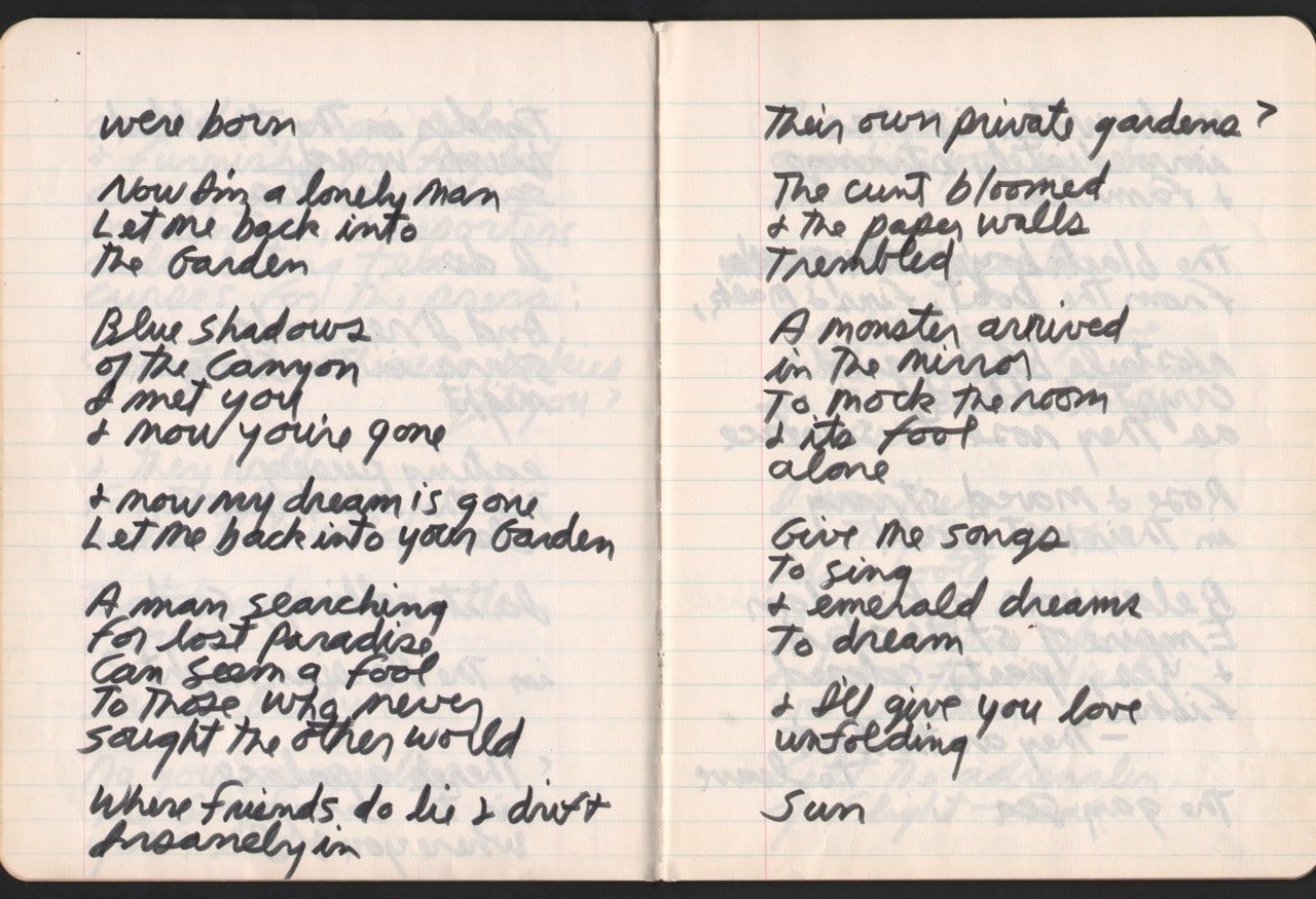 Jim Morrison – 1971 “Paris Journal” Manuscript / Notebook, With Letters ...