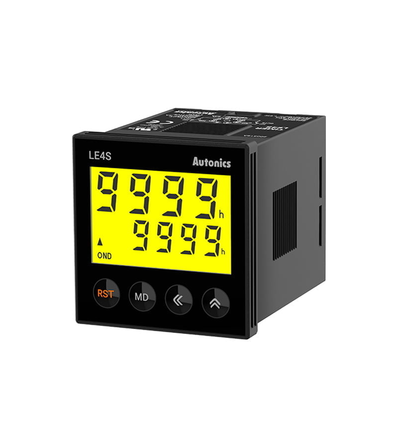 LE4S, TEMPORIZADOR DIGITAL 48X48MM, LCD 4DIG, MULTI-FUNCION/RANGO, 10 ...