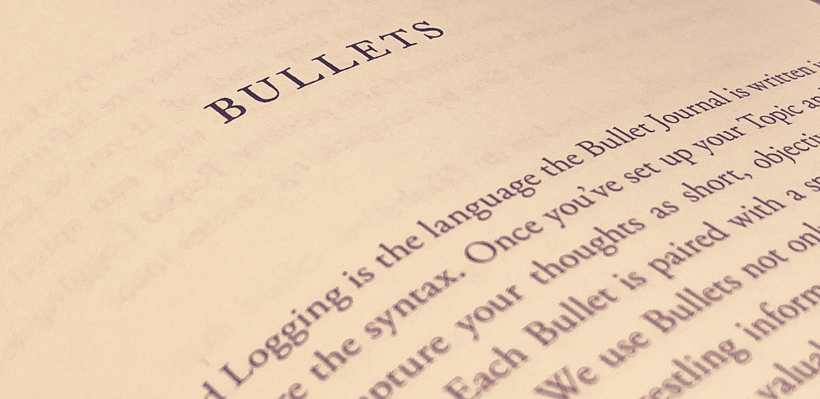 Mastering the Bullet Journal: Bullets, Keys, and Signifiers