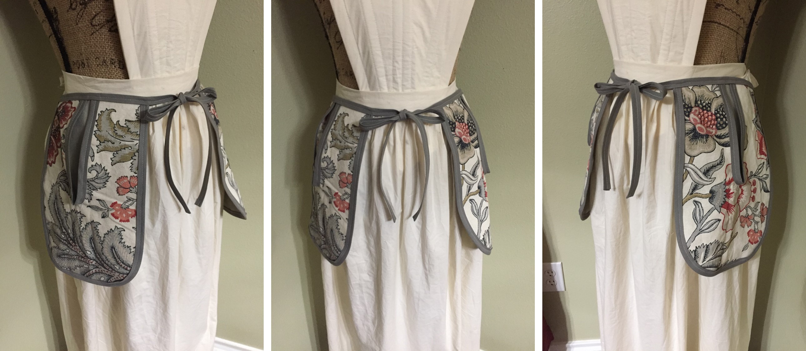 Sewing 18th Century Pockets – Red Shoes. Red Wine.