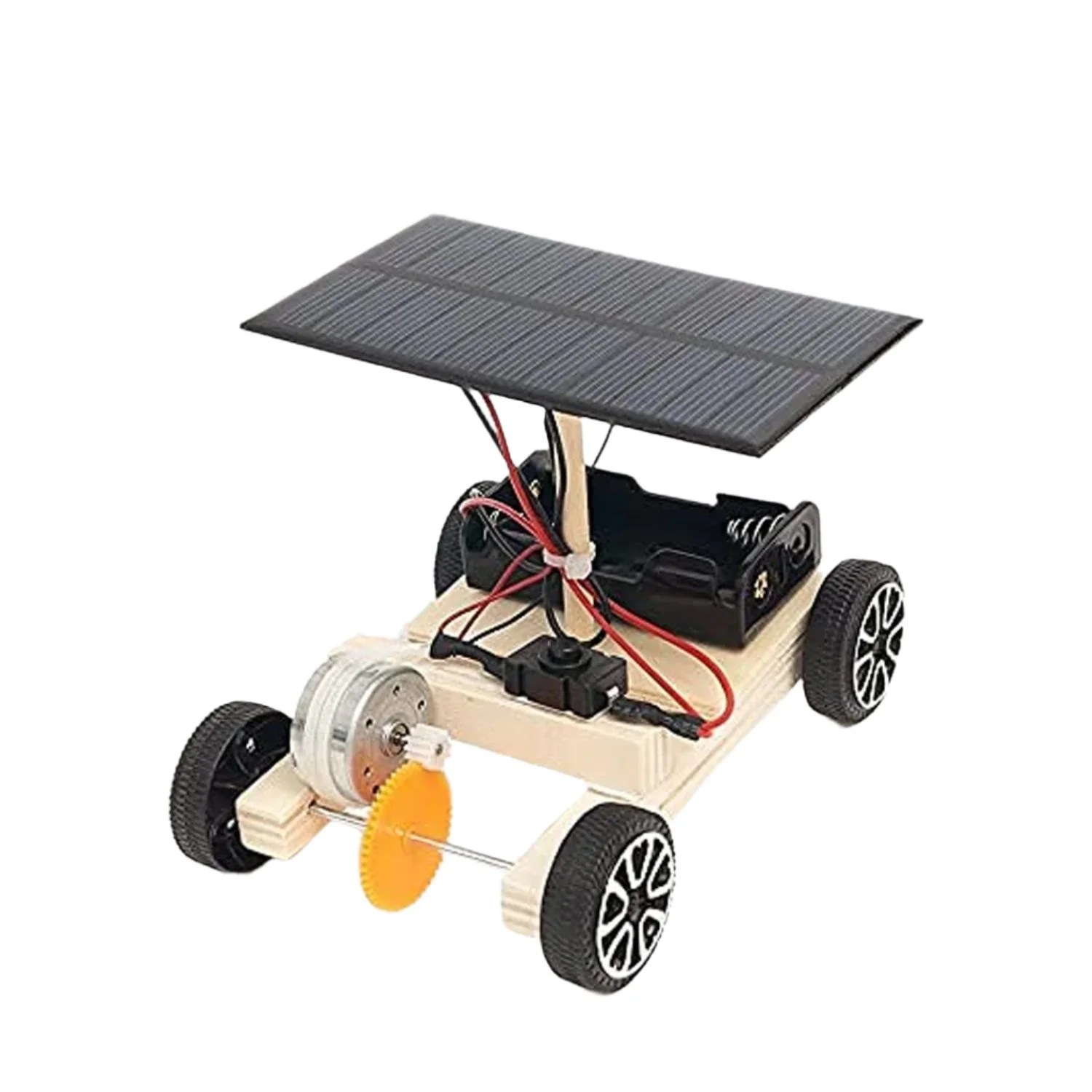 Wooden Solar Car Stem Kit Diy Solar Car Kit Rees52
