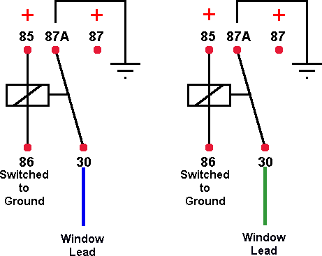 Power Window Wiring Diagram Relay