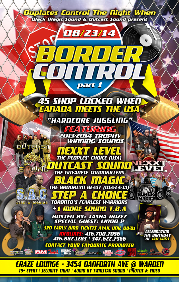 Border Control Part One @ Craze Lounge 08.23.14 – REGGAEMANIA