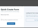 Quick Create Form Registrationmagic