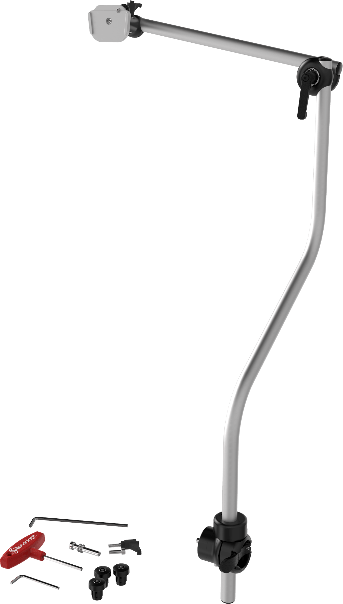 Curved wheelchair mounts for AAC devices, tablets and more