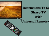 Sharp Tv Universal Remote Codes Instructions Remotes Replacement