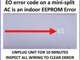 Mini Split Ac Error Code Eo Eeprom Issue
