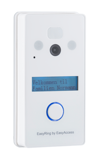 EasyRing V2 WiFi Dørklokke / LCD / 720P / 8 GB / incl. Chime (Hvid) - RepairGuy