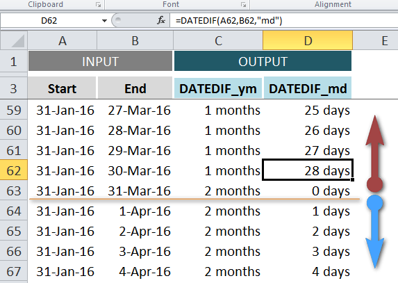 DATEDIF Excel datedif-excel